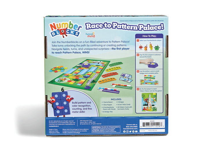 Numberblocks Race to Pattern Palace Board Game for Kids | Sensory ...